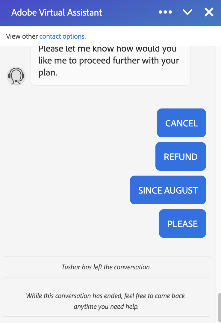 Solved: How can I ask for a refund? - Adobe Product Community - 13445716
