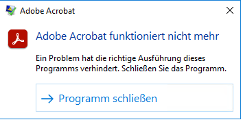 Solved: Acrobat Reader crashes when closing documents - Adobe Product ...