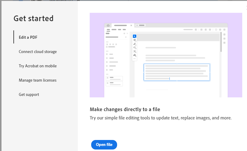 Get Started Pop-Up every time I open Acrobat - Adobe Product Community ...