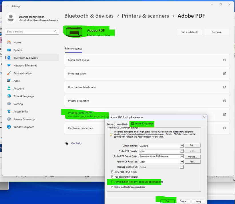 Solved: Printing from Outlook 365 to Adobe PDF - Adobe Product ...