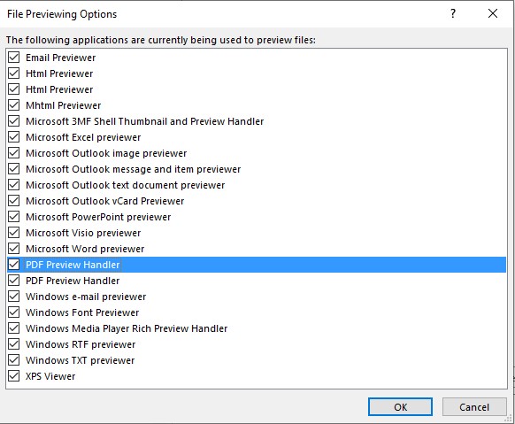 Preview Handler Error - Adobe Product Community - 14888042