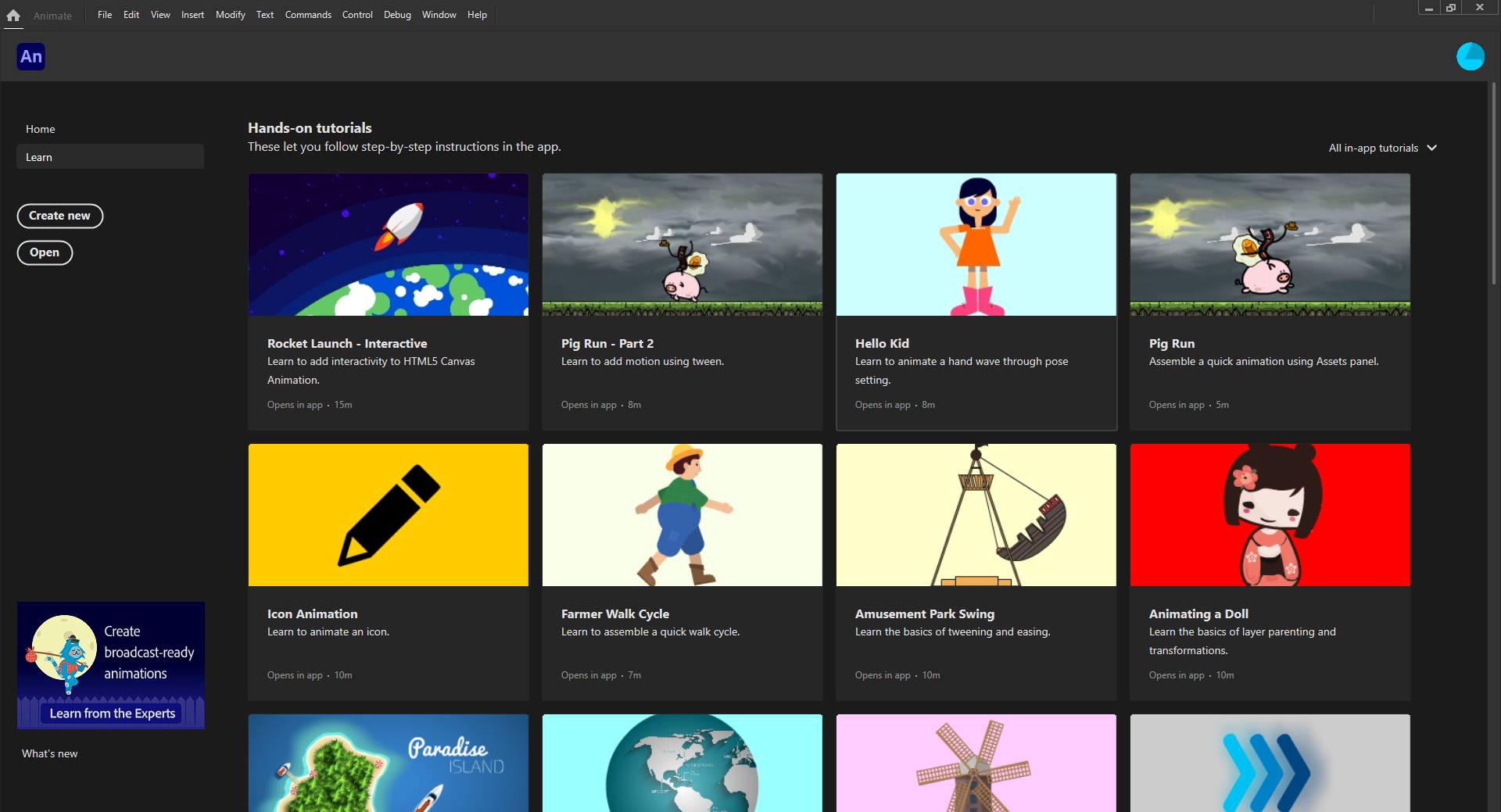 Solved: Can't open hands-on tutorials - Adobe Product Community - 12072342