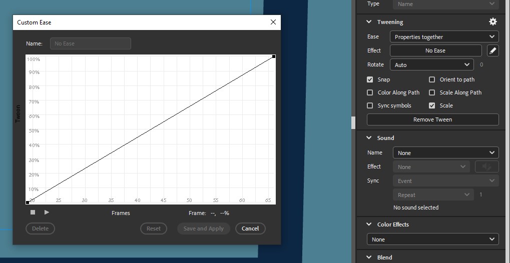 Cannot remove Ease from Classic Tween - Adobe Product Community - 14718558