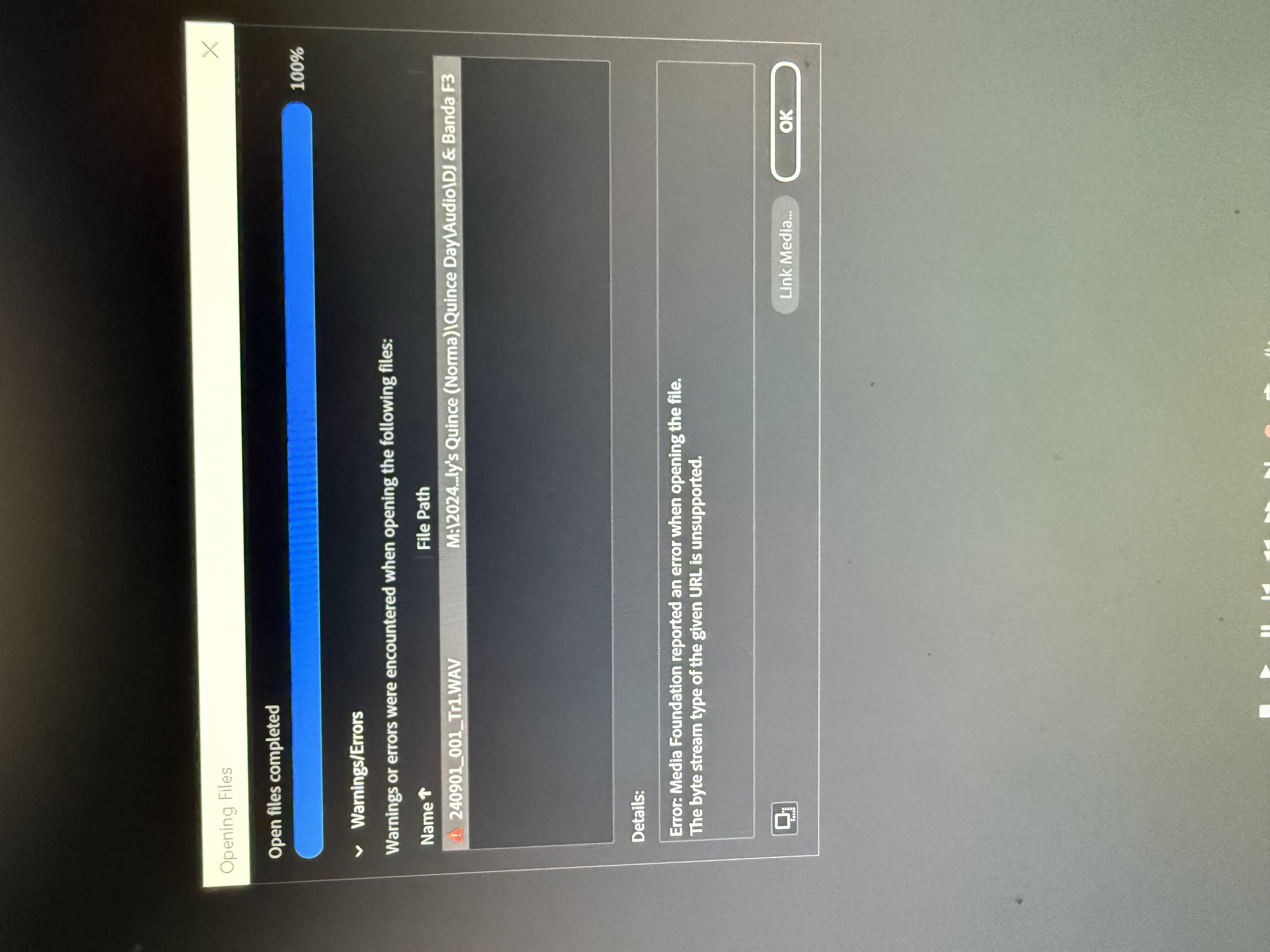Error: Media Foundation reported an error when ope... - Adobe Product Community - 15023512