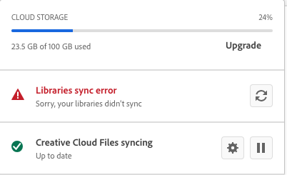 Libraries Sync Error - Adobe Product Community - 14670204