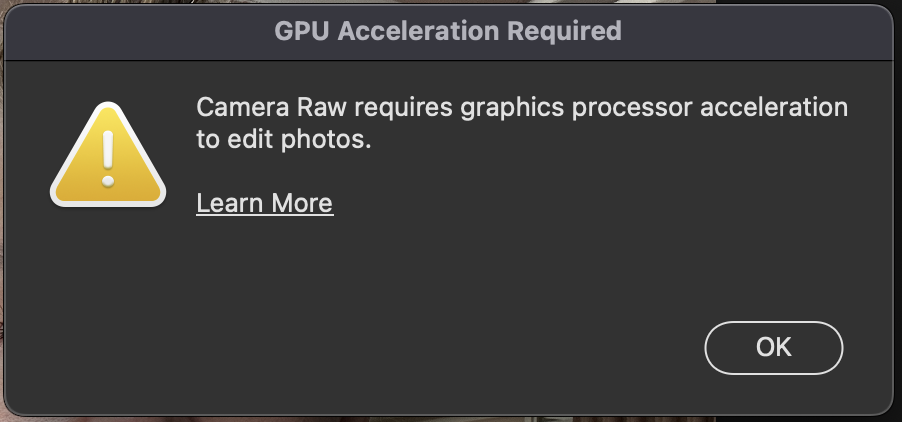 Solved: New update with Camera Raw - disabling GPU? - Adobe Product ...