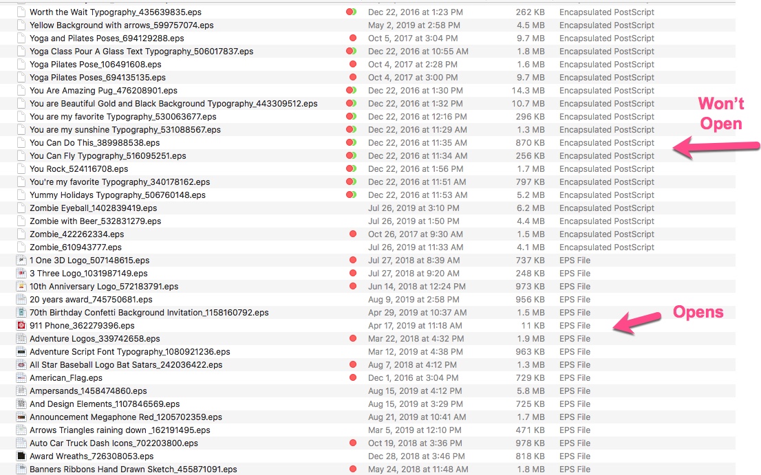 When file "kind" is Encapsulated PostScript, it wi... - Adobe Product ...