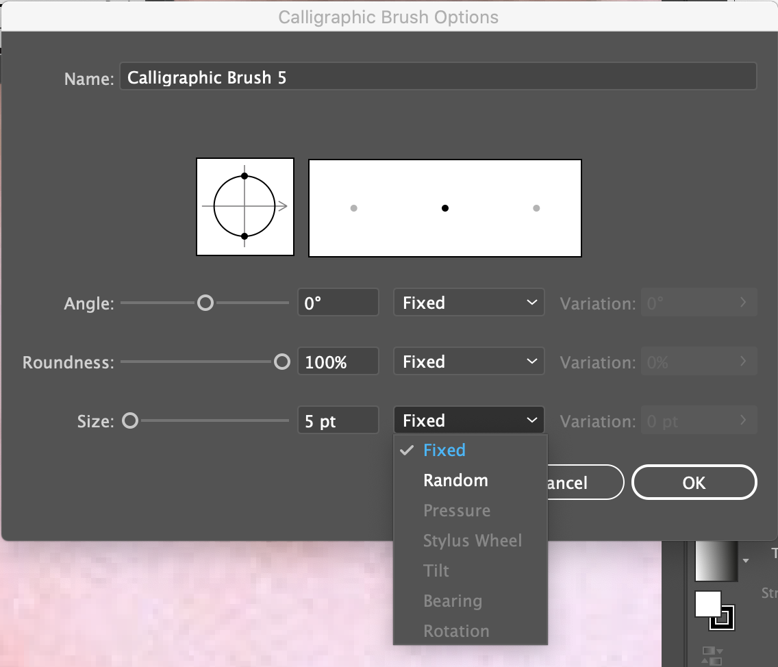 Illustrator Calligraphy Pressure setting not Worki... - Adobe Community ...