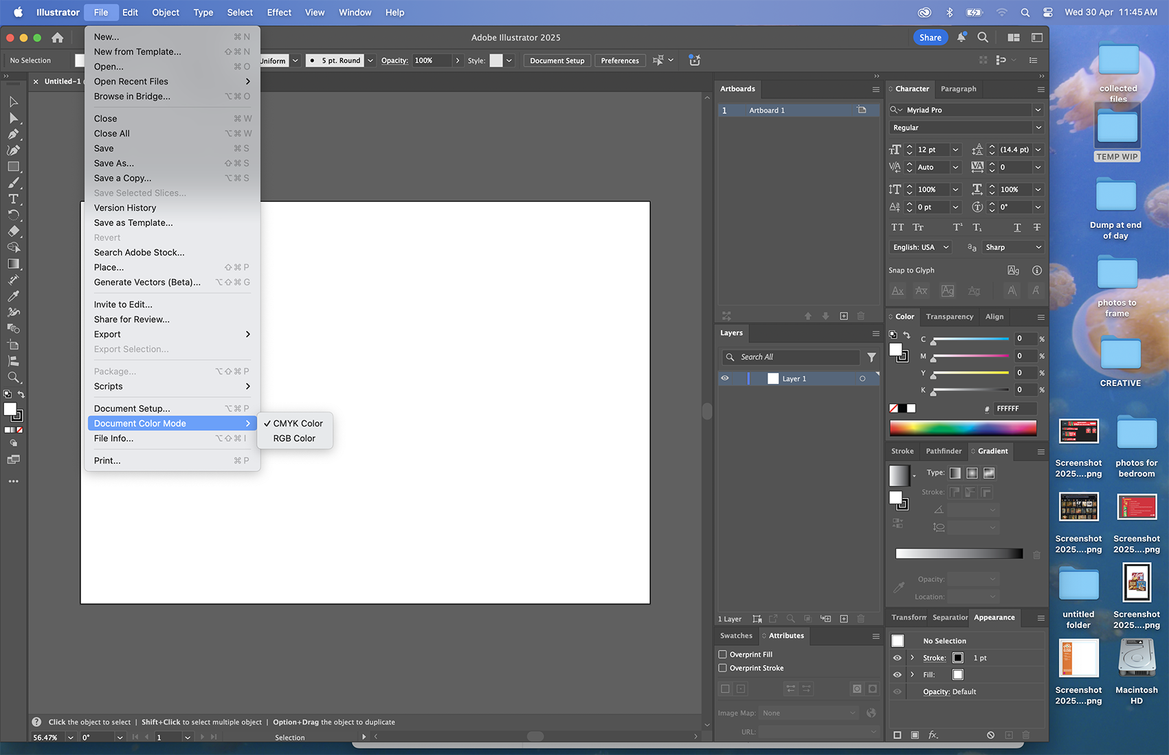 Solved: is adobe illustrator converting my RGB files to CM... - Adobe ...