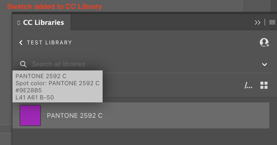 Solved: Pantone swatches in CC Libraries with Pantone Conn... - Adobe ...