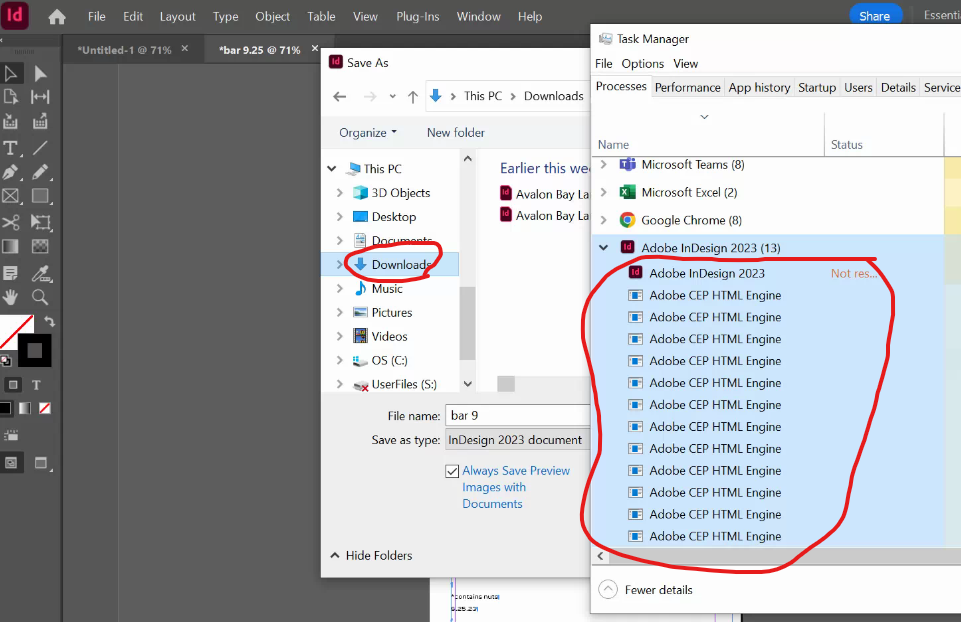 InDesign 18.5 x64 Crashes when selecting the Downl... - Adobe Community ...