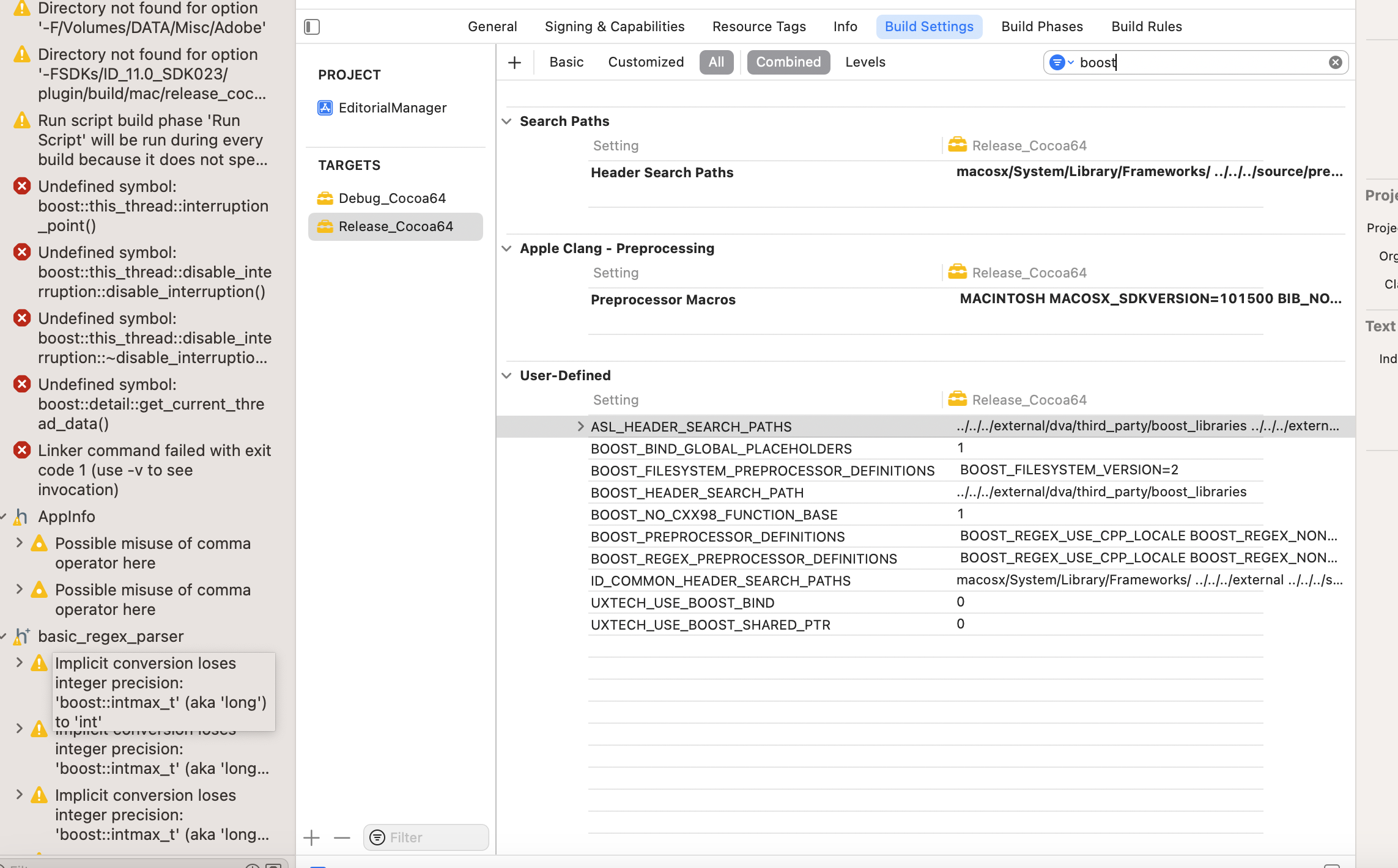 Undefined Symbols Error in Xcode 15.2 When Buildin... - Adobe Product ...