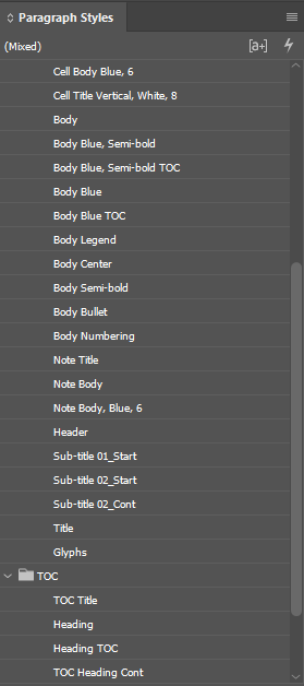Solved: Paragraph, character and table style best practice... - Adobe ...