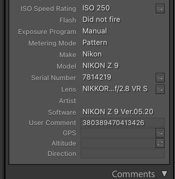 Lightroom Classic won’t save EXIF “UserComment” fi... - Adobe Product ...