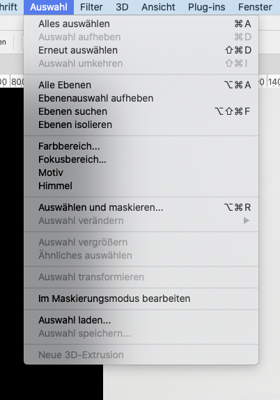 Auswählen und maskieren - Select and Mask not avai... - Adobe Community ...