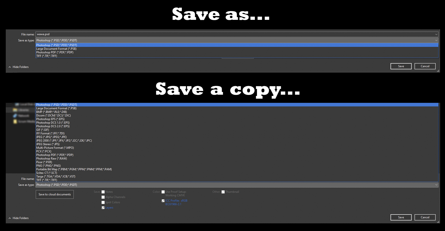 Solved: DEFECT: "Save as..." is broken. It doesn't allow... - Adobe Community - 12510512