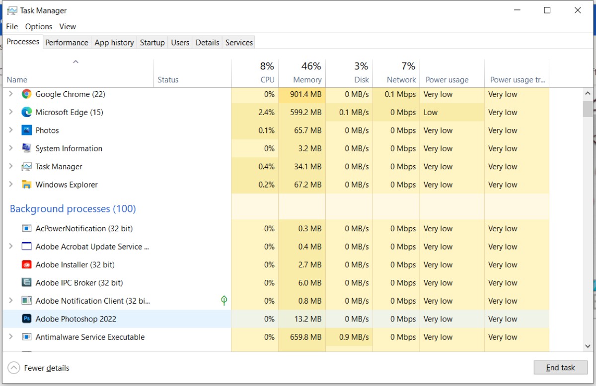 Photoshop only opens as a background process - 202... - Adobe Community ...