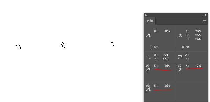 Solved Ps Script Add 3 Grayscale Color Sampler Adobe Community
