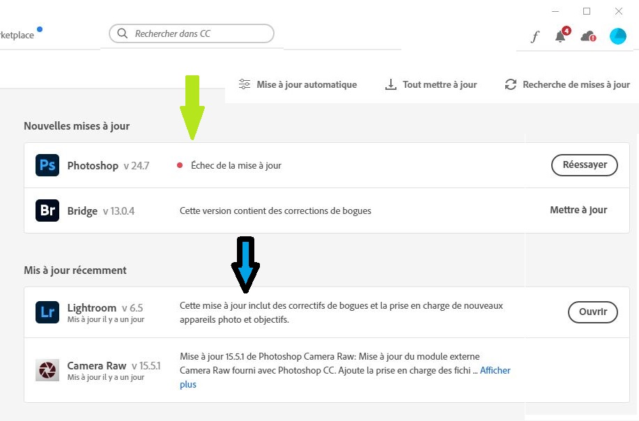 mises à jour - Adobe Community - 14082159