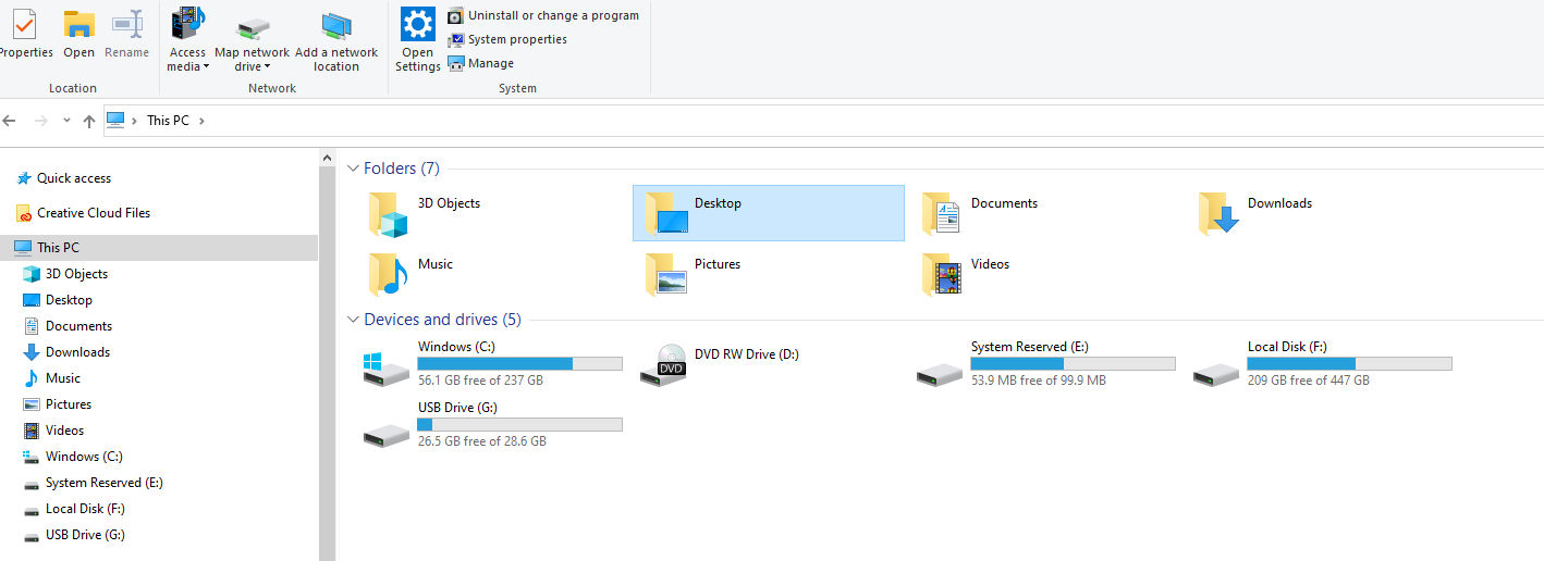 Solved: Computer space - Adobe Product Community - 14270145