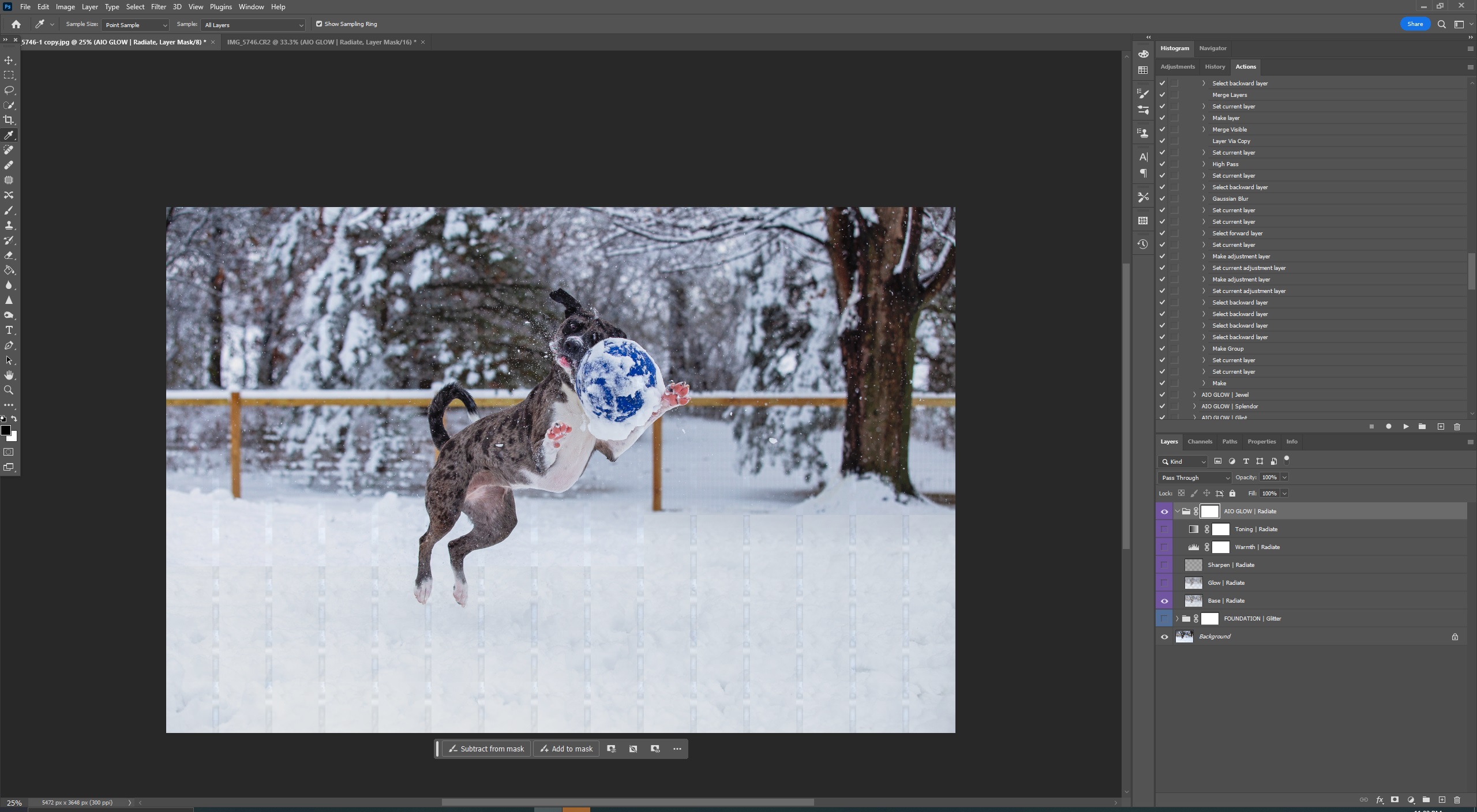 Actions suddey leaving choppy lines or blocks afte... - Adobe Community ...