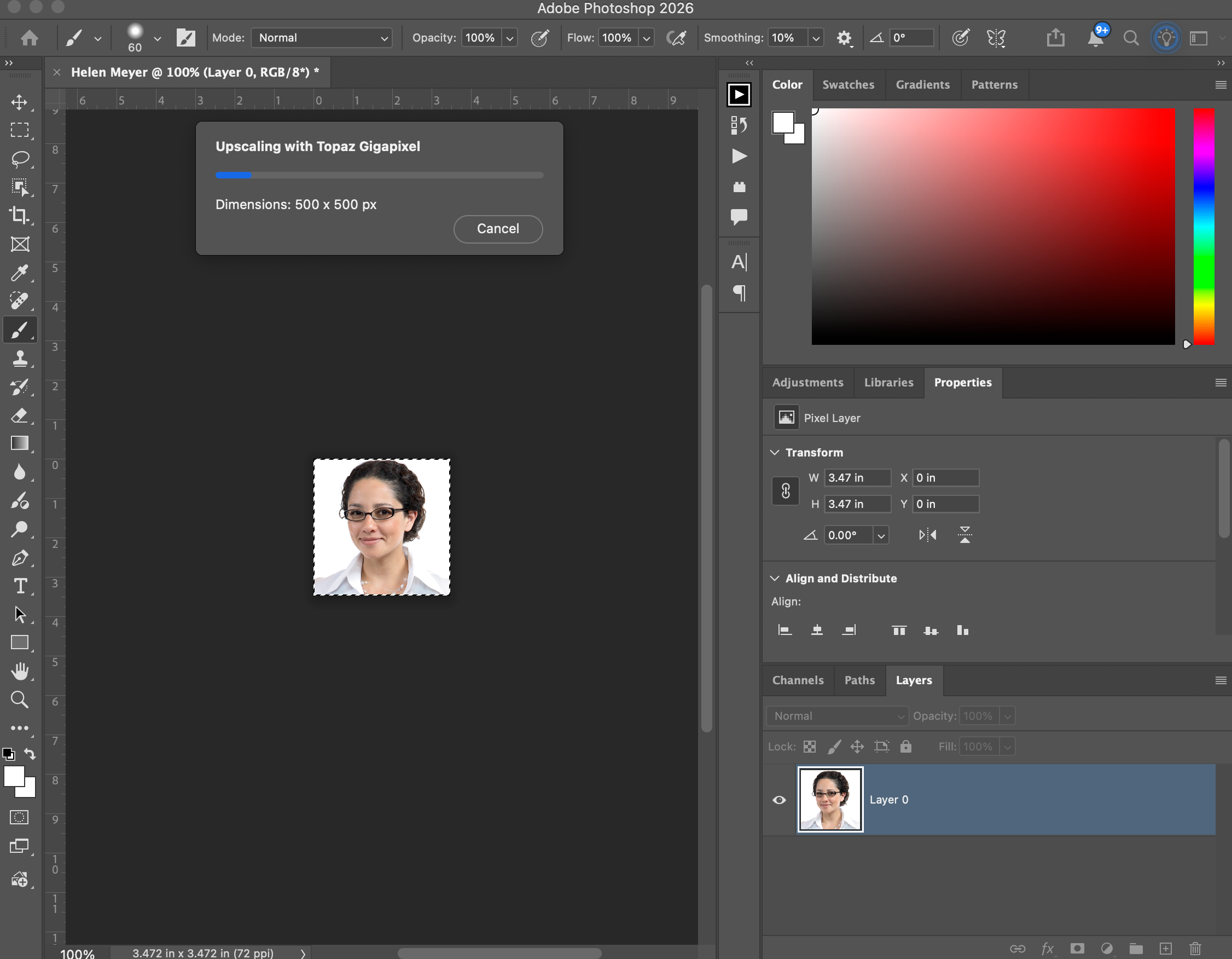 Solved: Re: Topaz Gigapixel for Generative Upscale giving ... - Adobe ...