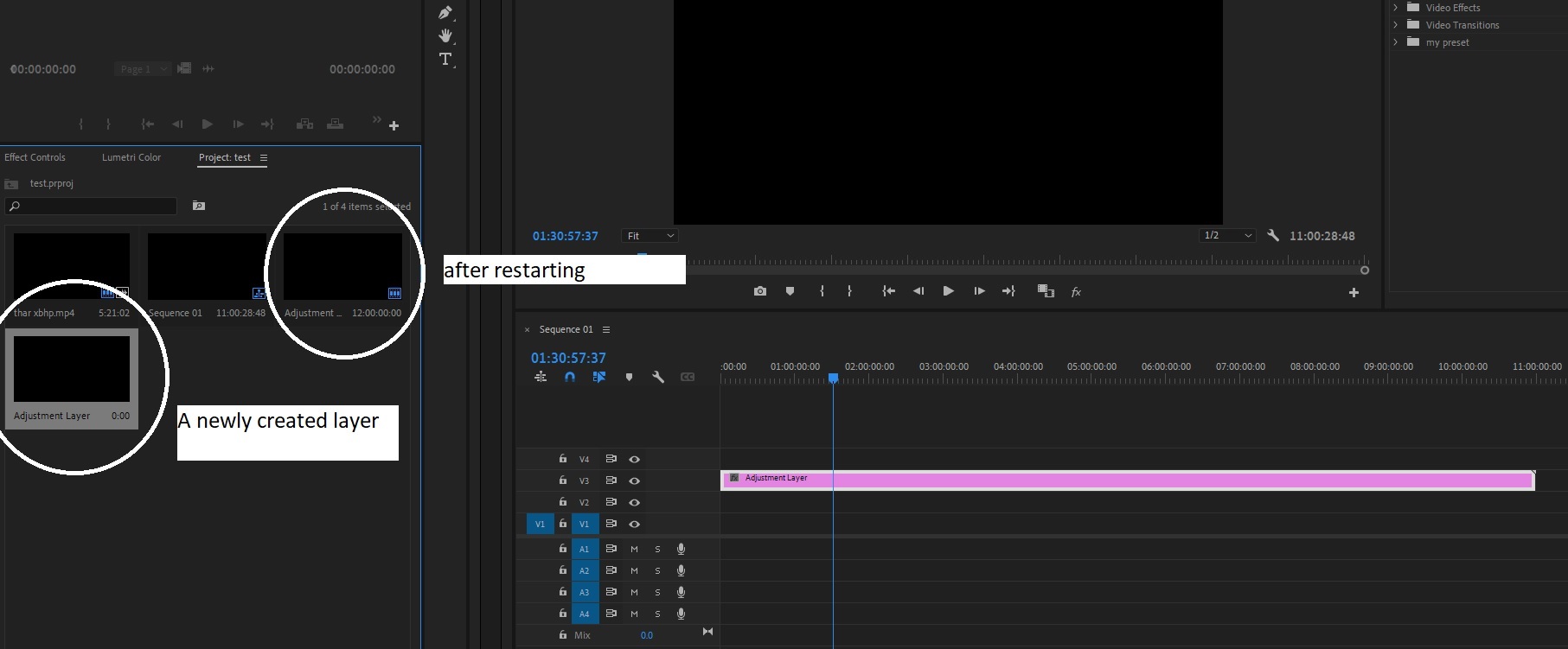 Adjustment Layer not working - Adobe Community - 12111465