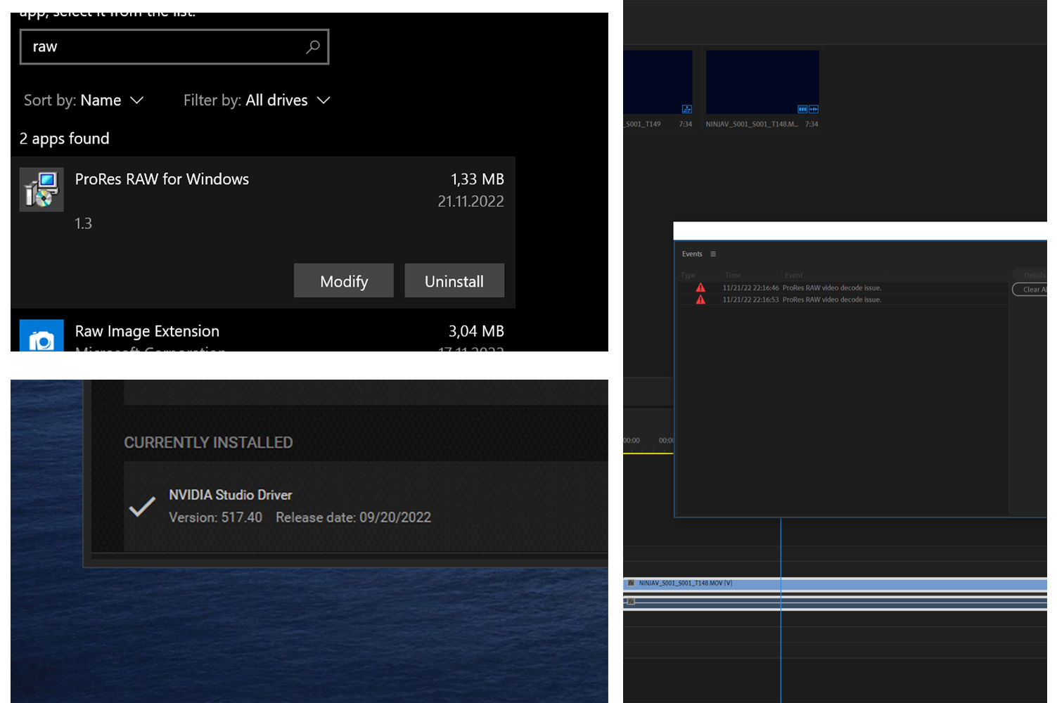 Solved: ProRes RAW files in Premiere Pro 23.0 are black in... - Adobe Product Community - 13359538