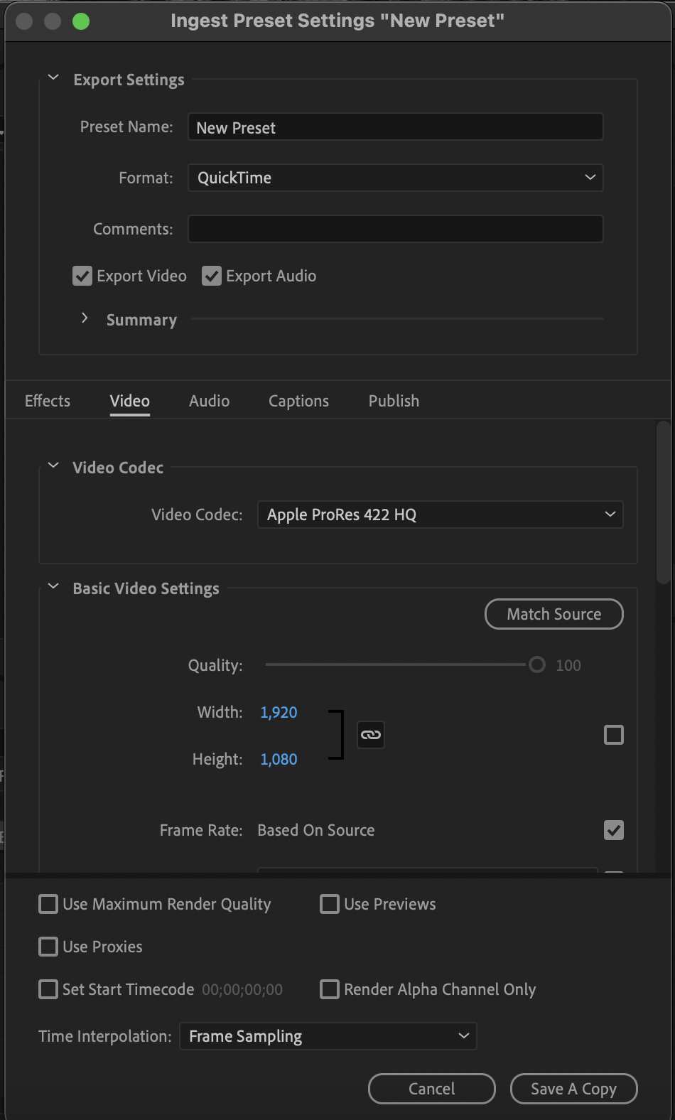 FAQ: How to create a custom proxy preset for verti... - Adobe Product ...