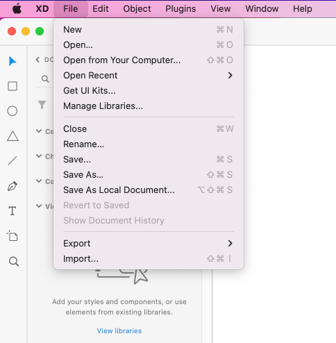 my burger menu is missing from the left corner - Adobe Community - 12554316