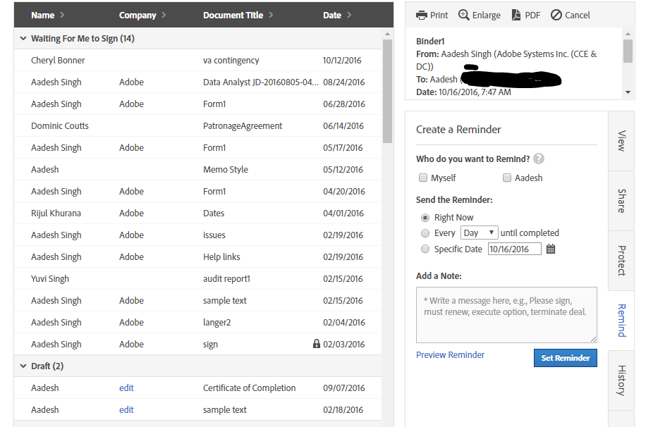 Solved: Adobe Sign In Acrobat Reminders Set Up - Adobe Product ...
