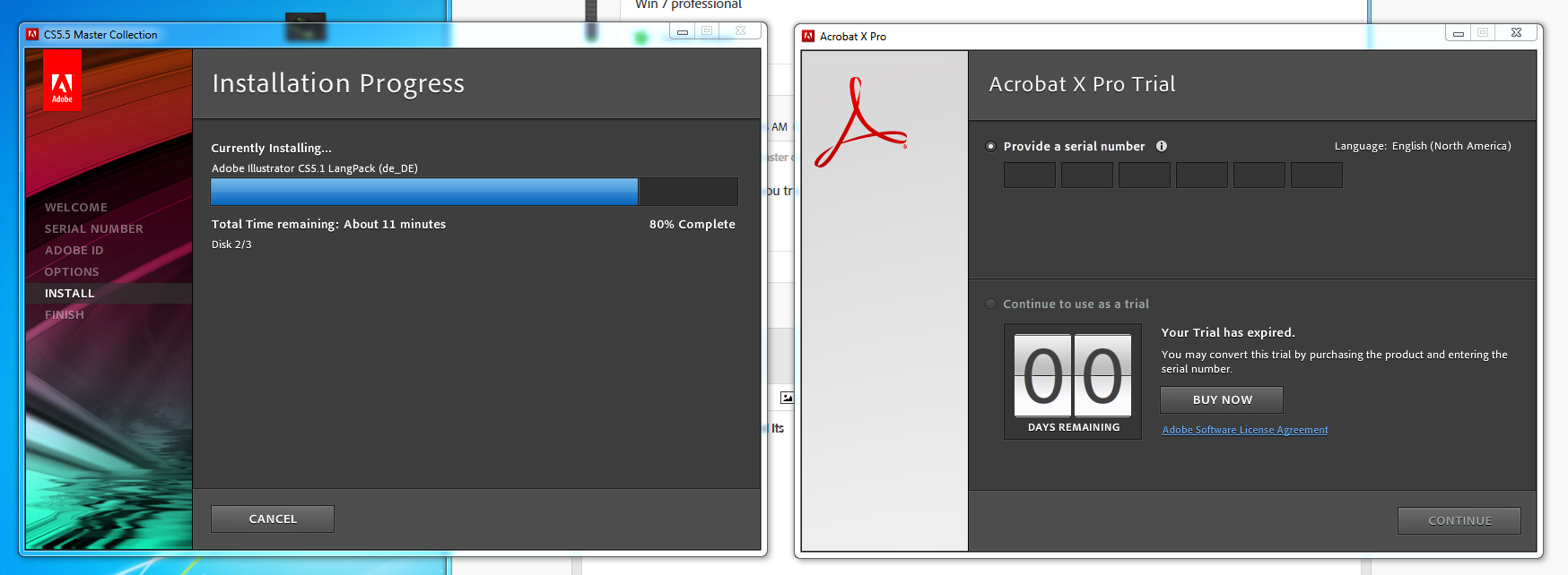 Can't install CS5.5 Master collection - doesn't re... - Adobe Community ...