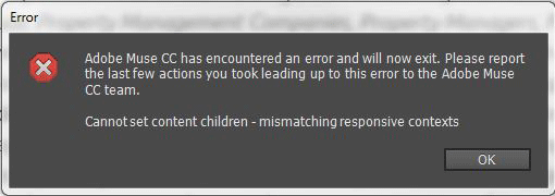 Solved: Muse 2017 Crashes with quick save [control] + [s] - Adobe ...