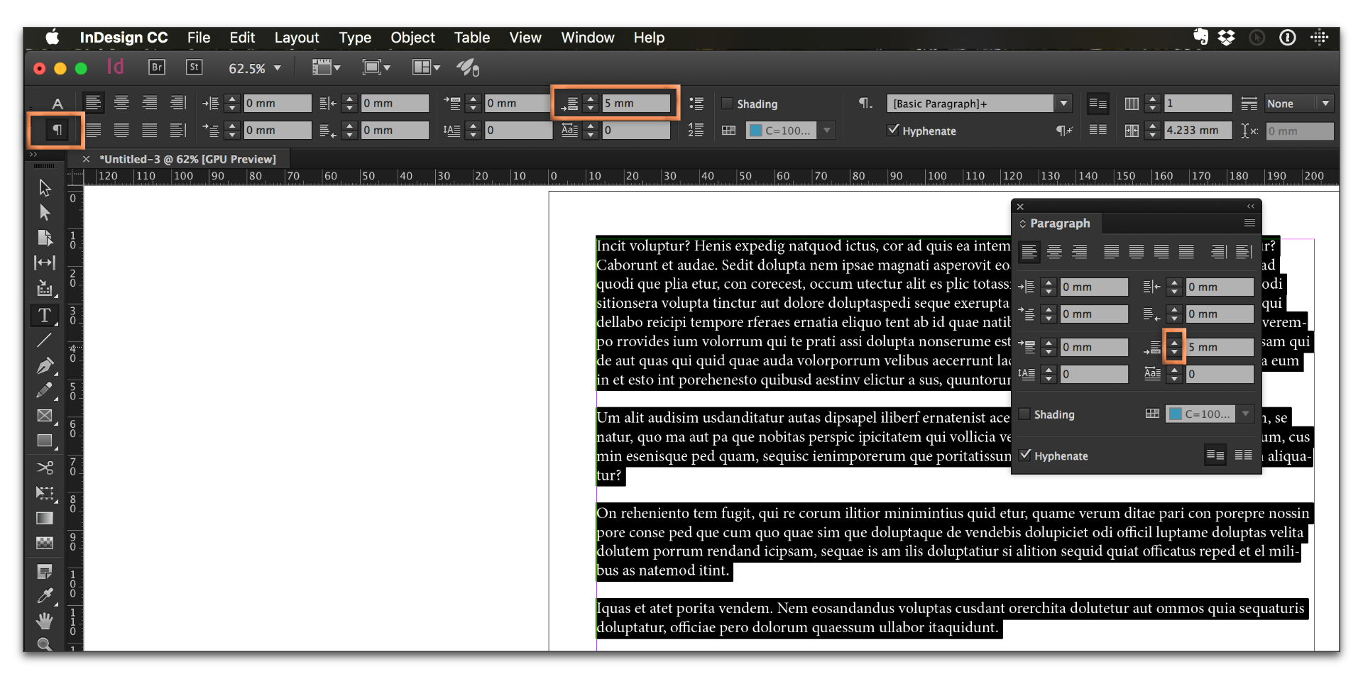 InDesign space after in Paragrphs - Adobe Community - 8681564