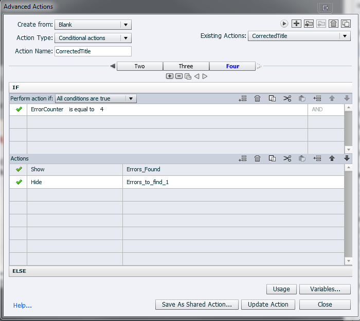 Solved User Variable With Conditional Action Not Working Adobe