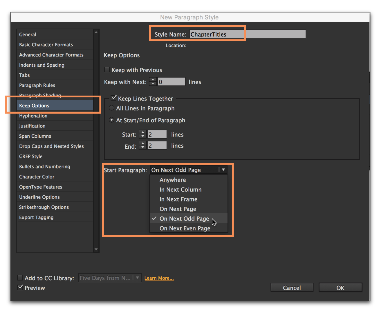 Displaying chapter titles in InDesign - Adobe Product Community - 8741945