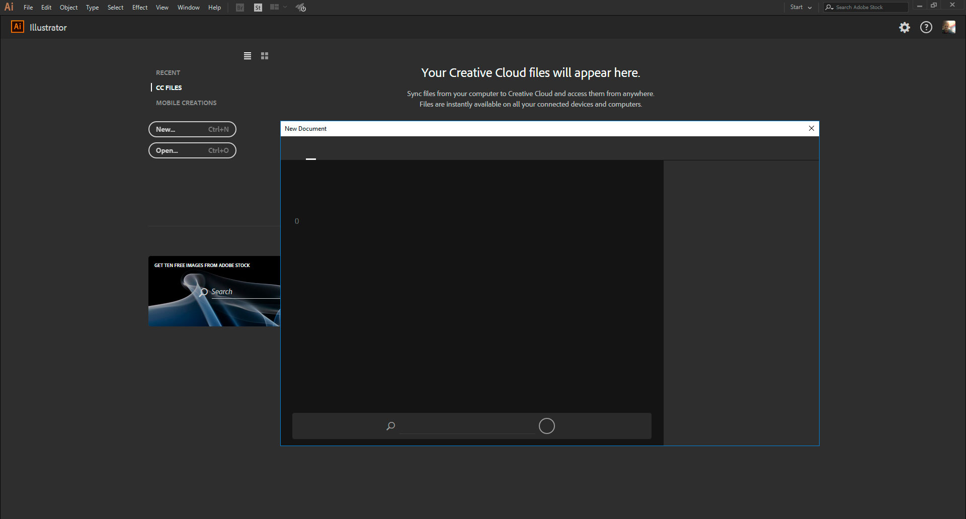Solved New Document Window Is Empty Adobe Community 8859022