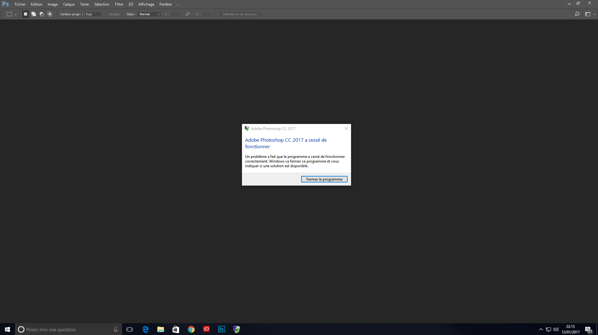 Windows encounters a problem help - Adobe Community - 8839882