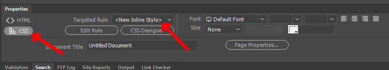 Solved: New Dreamweaver Button Missing [Where is the Targe... - Adobe Community - 8880414