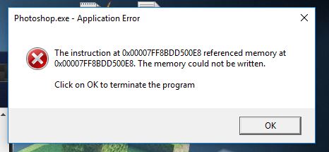 please help me my Photoshop error - Adobe Support Community - 8948737