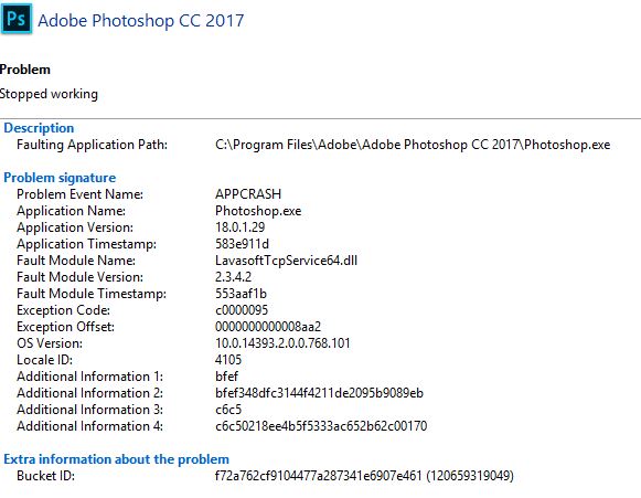 Solved: Photoshop Crashes - Adobe Product Community - 8960656