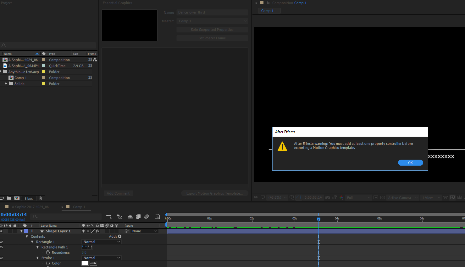 Solved: Motion Graphics Template from Live Text Template - Adobe ...