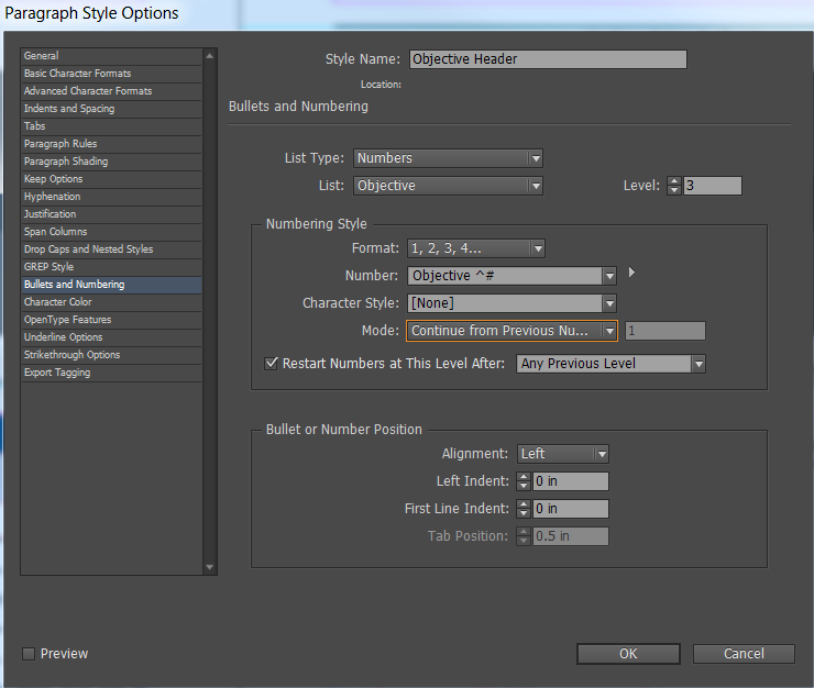 How to change Bullets and Numbering Paragraph Styl... - Adobe Community ...