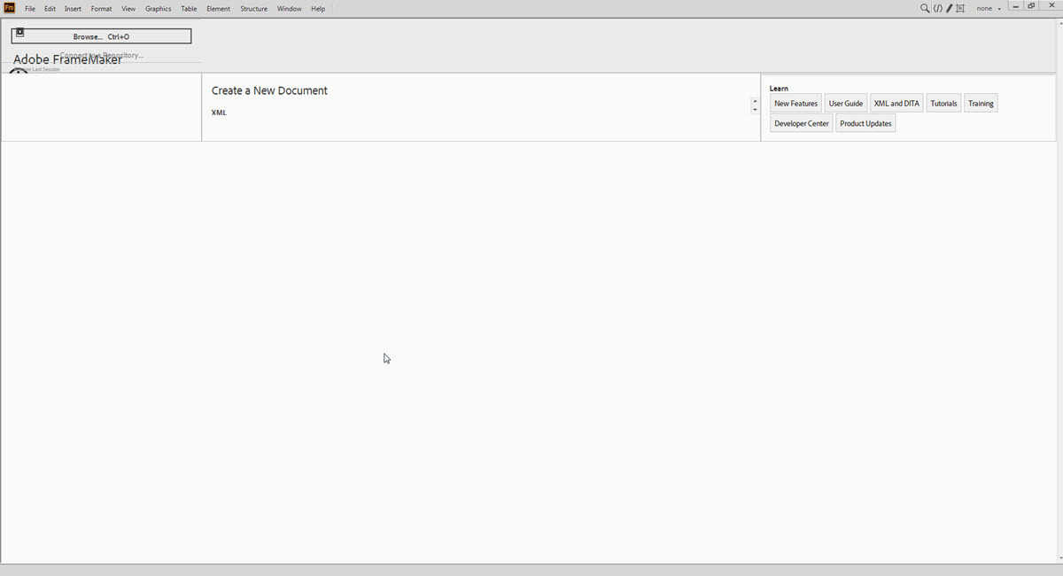 FrameMaker 2017 Welcome screen - Adobe Product Community - 9146903