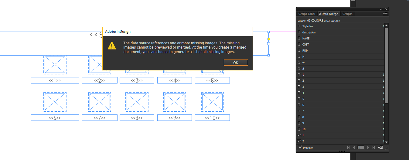 Solved: Multiple Image Data Merge into Indesign? - Adobe Product ...