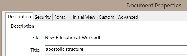 Solved: Question: saving the title of my pdf file - Adobe Product ...