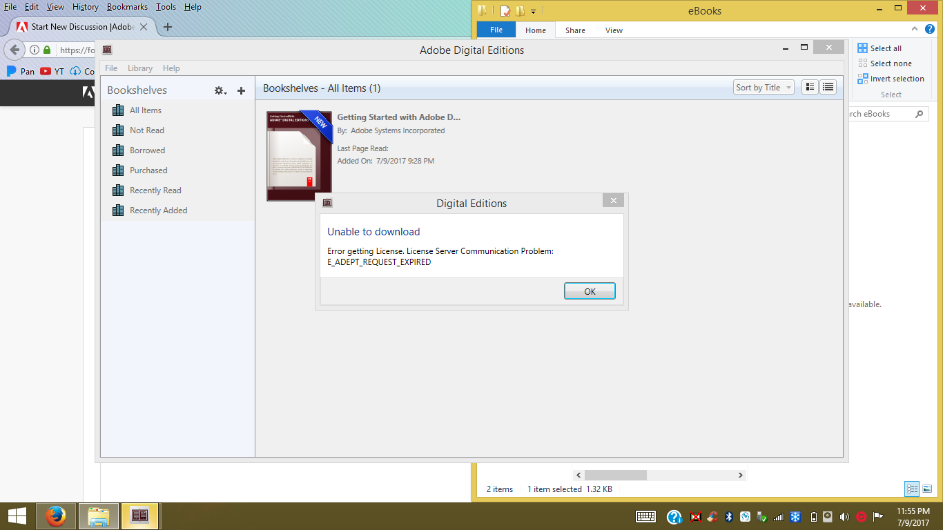 Unable To Download / Error Getting Liscense - Adobe Community - 9230896