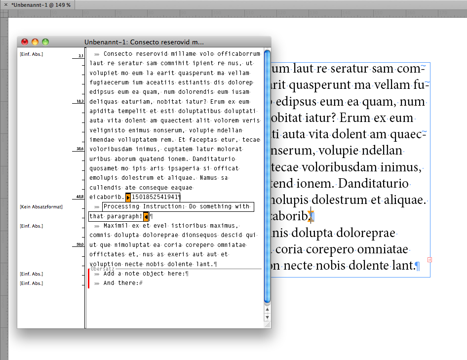 processing instructions paragraphs - Adobe Community - 9277452