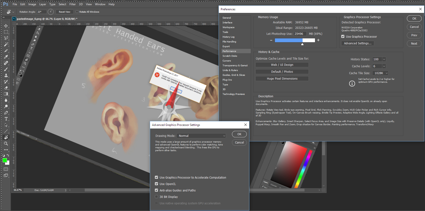 Opengl Tools Not Working Driver Updated Adobe Support Community 9289089