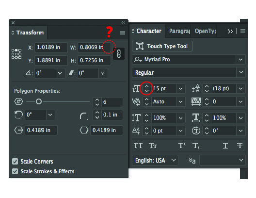 Solved: Transform Increment Arrows/Buttons Missing...? - Adobe Product ...